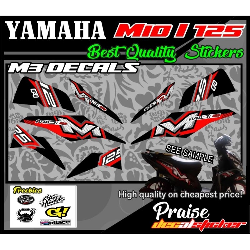 Yamaha Mio 125i (M3) Sticker Decals - High-Quality & Long-Lasting ...