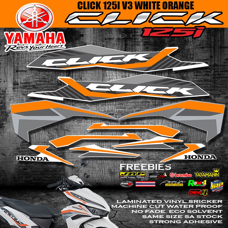 HONDA CLICK 125I V3 DECALS STICKER WITH FREEBIES | Shopee Philippines