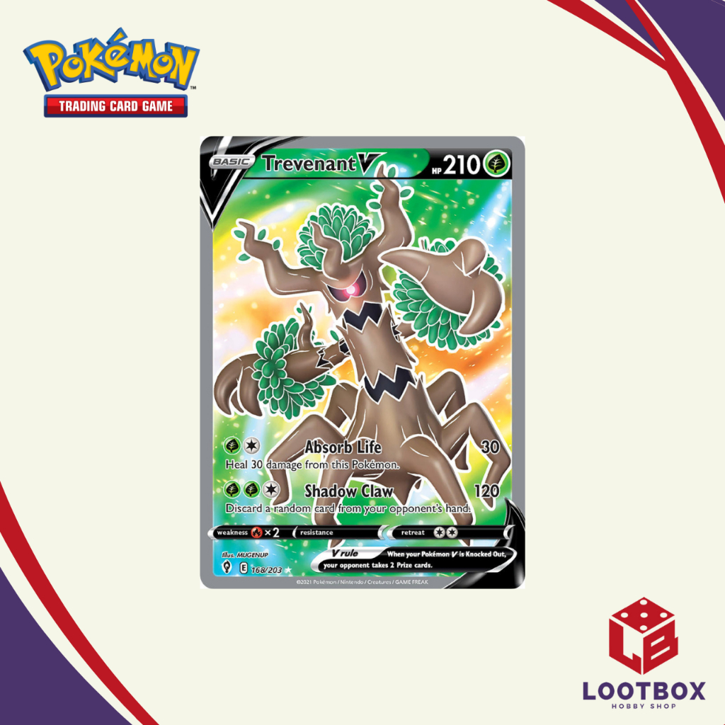 Pokemon Card Game: Trevenant V (Ultra Rare) - Evolving Skies | Shopee ...