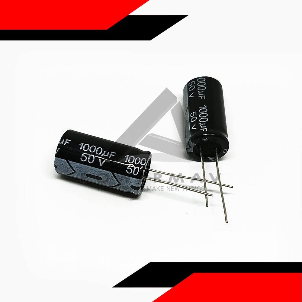 2pcs 1000uf 50v capacitor Electrolytic Capacitor Low Leakage Current tv ...