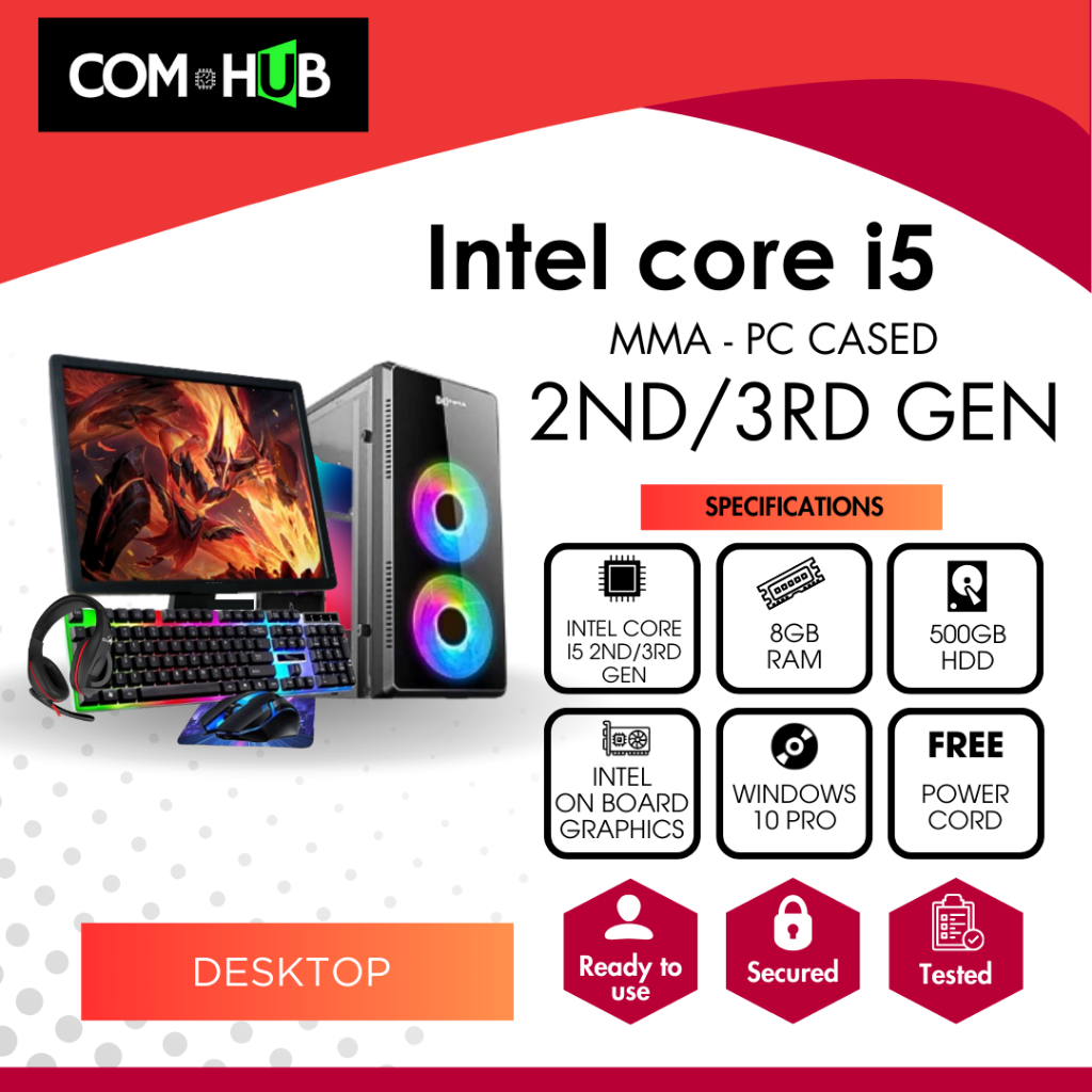 Com Hub PC | Intel Core i5 2ND/3RD Gen 8GB RAM DDR3 500GB HDD Storage ...