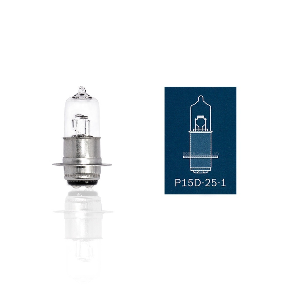 B0SCH T19/1Leg Standard Halogen Motorcycle Headlight Bulb 12V 35/35W ...