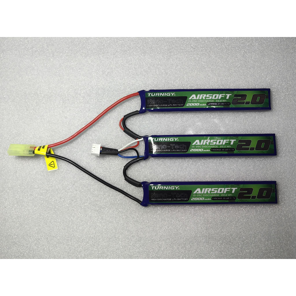 Turnigy Nano-Tech 2000mah 3S 11.1v 15~25C Lipo pack (chicklet) | Shopee ...