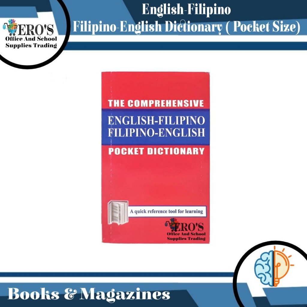 English-Filipino Filipino-English Pocket Dictionary | Shopee Philippines