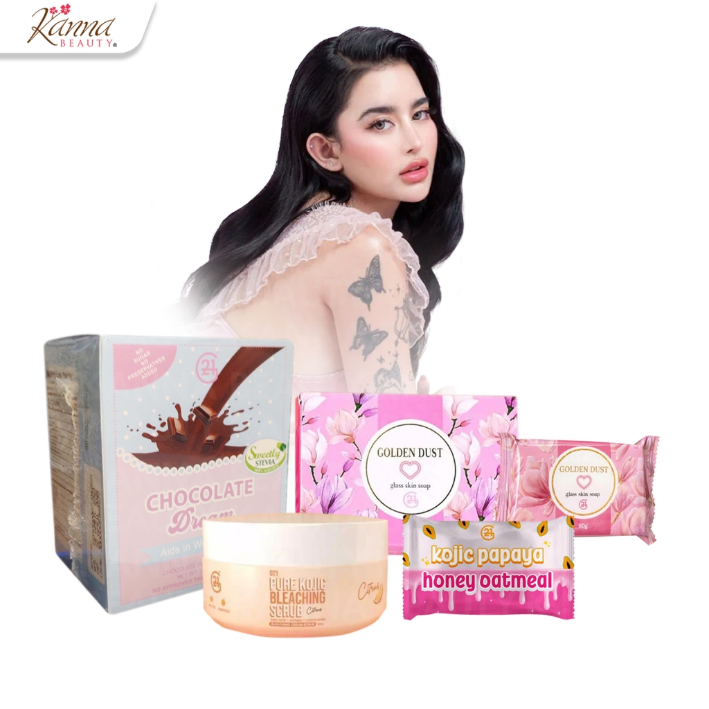 G21 Golden Dust Glass Skin Soap & Duo Soap Combo | Kojic Papaya, Honey ...