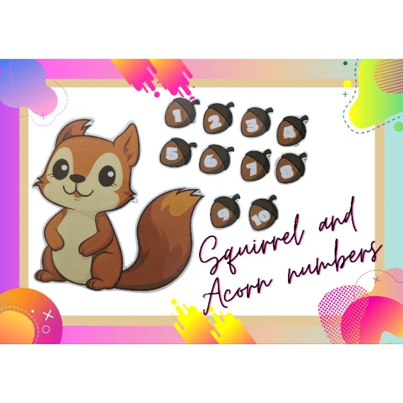 ESL Squirrel and Acorn numbers | Shopee Philippines