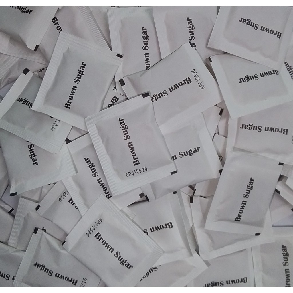 Brown sugar in sachet, 5g, 100pcs | Shopee Philippines