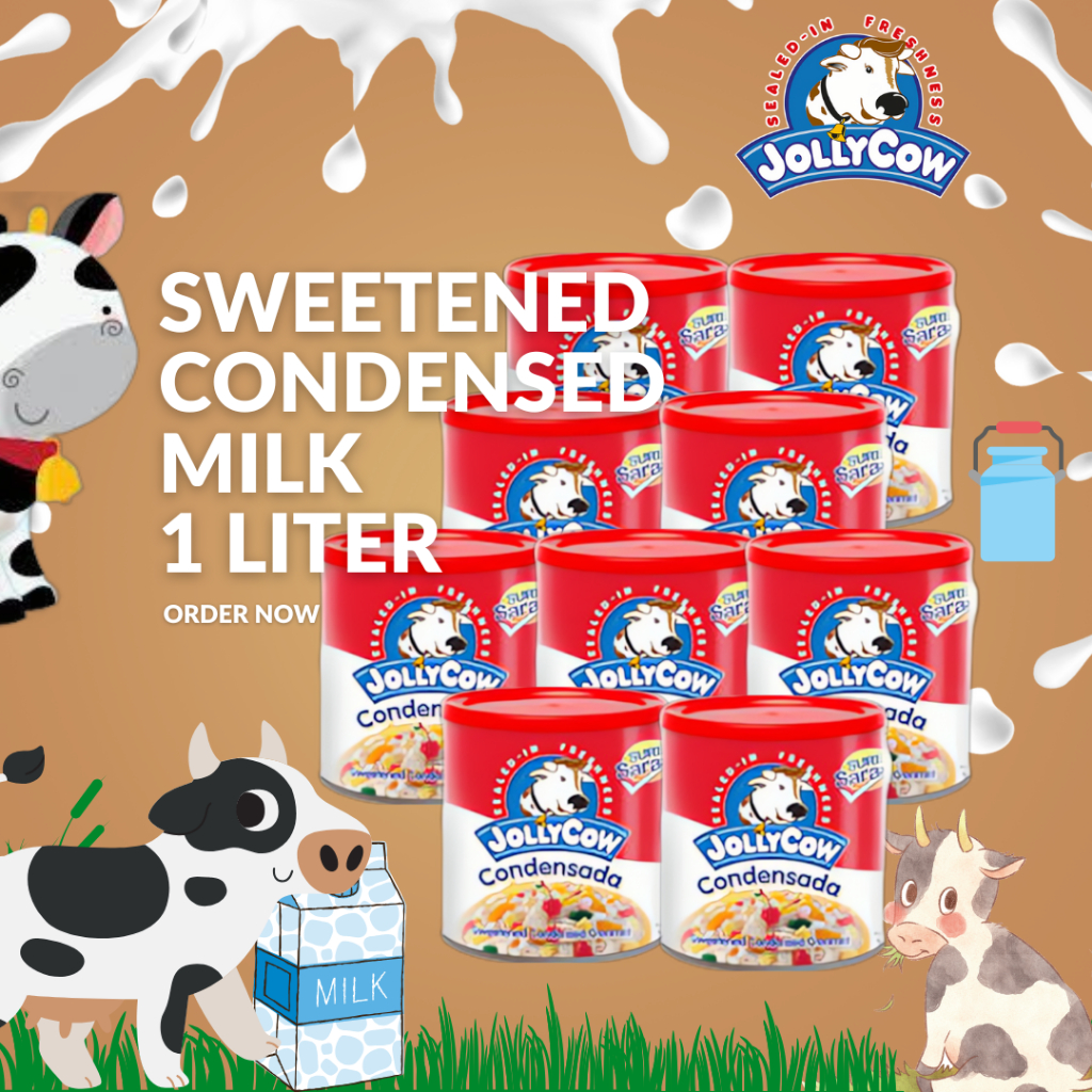 Jolly Cow Sweetened Condensed Creamer 1Kgx9 Pack - Rich, Creamy ...