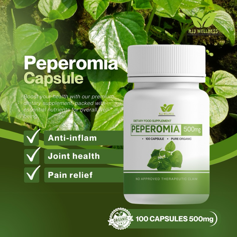 Authentic Pansit-Pansitan(Peperomia Pellucida) 500mg~100 Capsules ...
