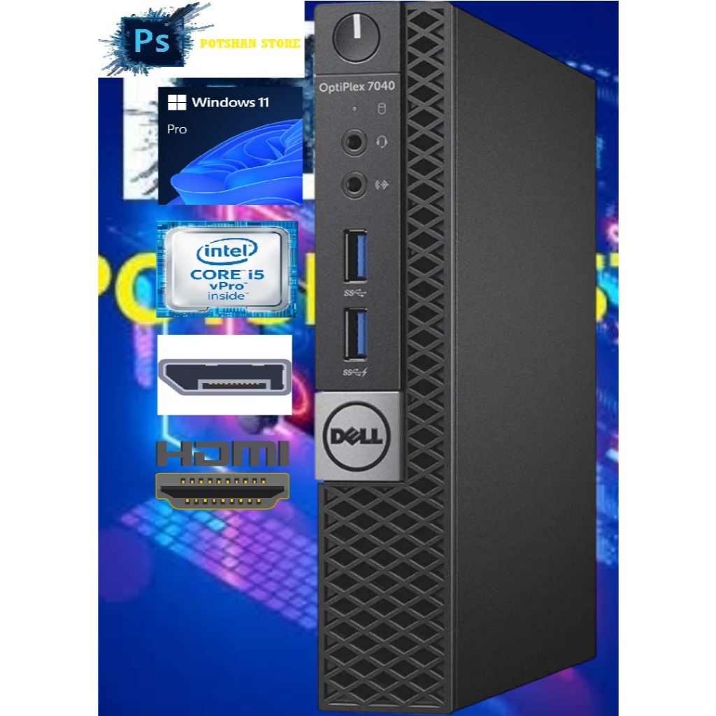 Dell Mini PC OptiPlex 7040 Micro Desktop,i5 6700T Quad Core Up to 3 ...