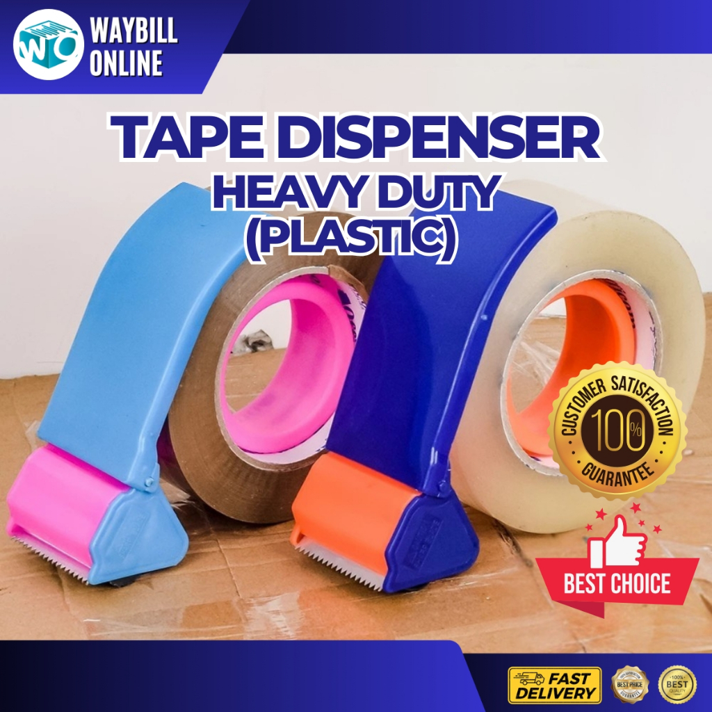 Tape Dispenser Heavy Duty Plastic for Big Tape Rolls 50mm Tape Cutter ...
