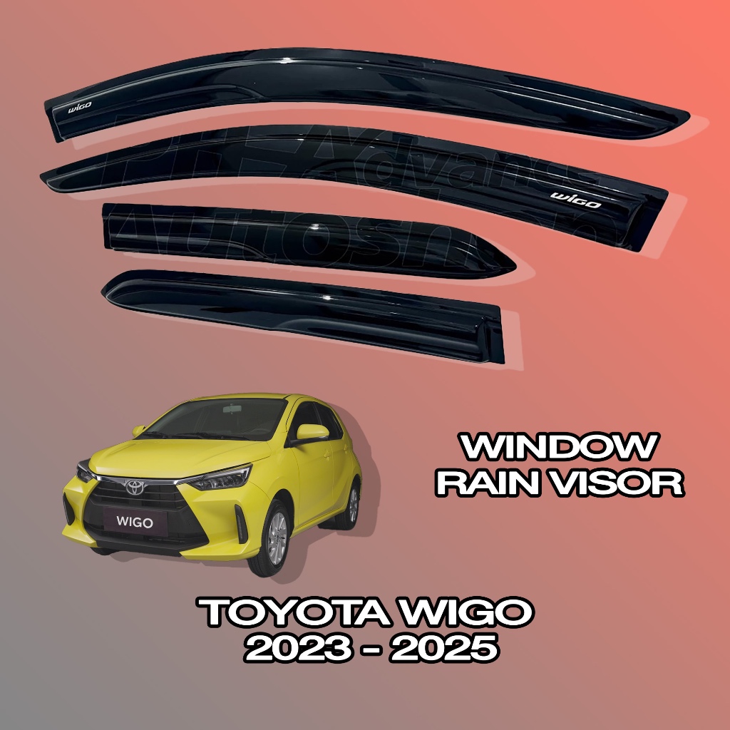 Toyota Wigo 2014 - 2025 Window Rain Visor | Shopee Philippines