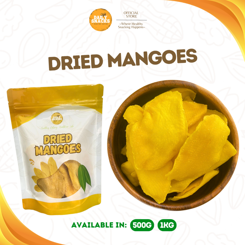 Daily Snacks Dried Mangoes (Vietnam) - 500g & 1kg in Ziplock Pouch ...