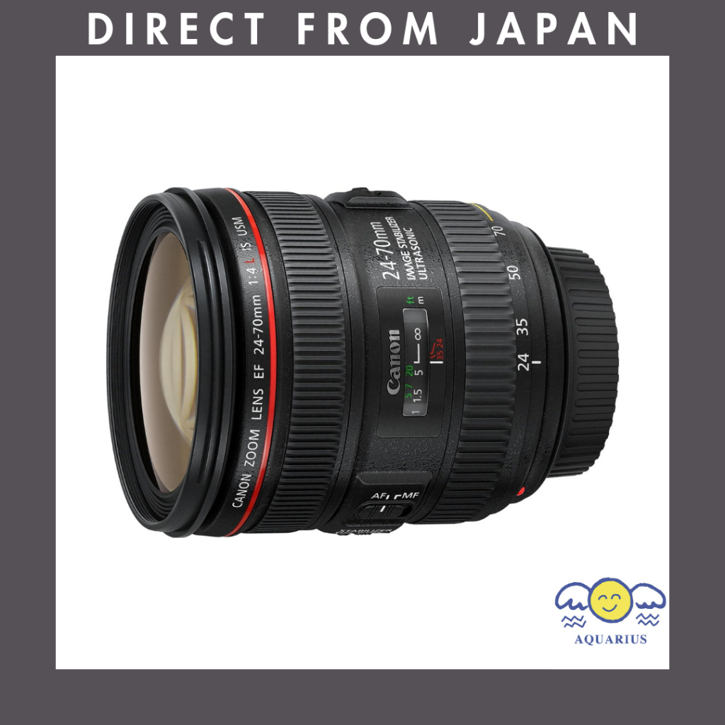 【Used】Canon standard zoom lens EF24-70mm F4 L IS USM full size ...