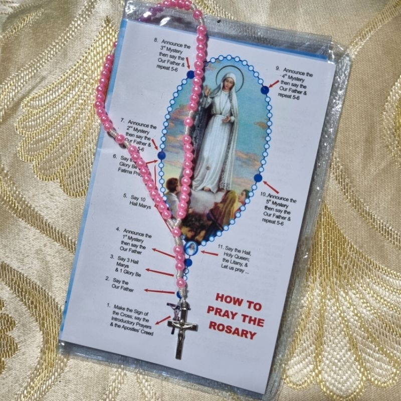 Rosary Guide Tagalog and English Version with plastic cover/ WHOLESALE ...