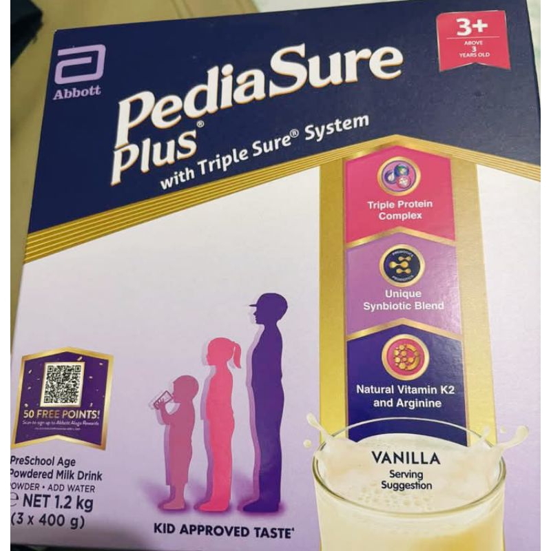 PediaSure Plus 3+ Vanilla 1.2kg | Shopee Philippines