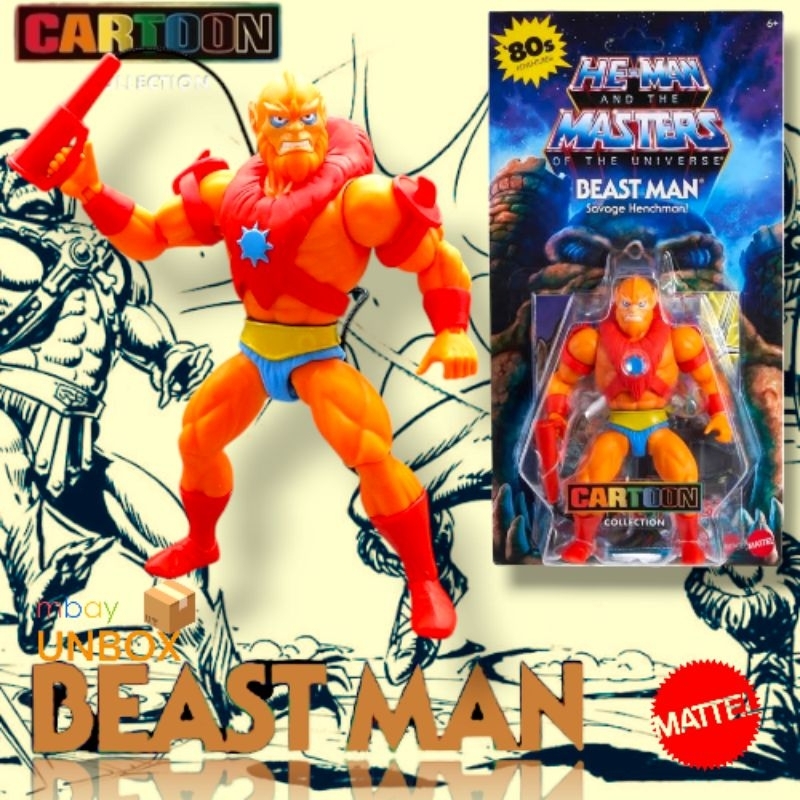 Masters of the Universe Origins Cartoon Collection BEAST MAN figure ...