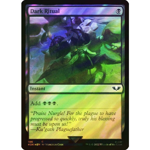 Dark Ritual MTG - Universes Beyond: Warhammer 40,000 (Surge Foil ...