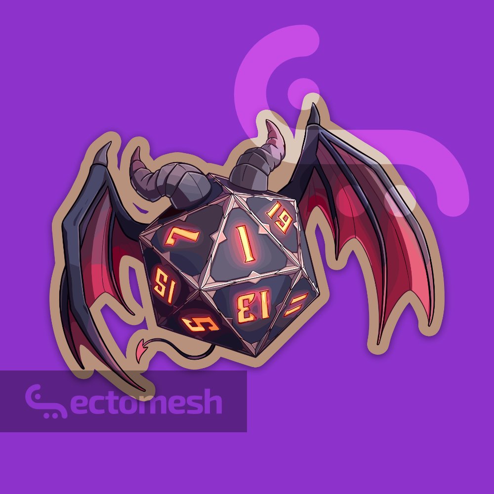 Devil D20 Die - Vinyl Waterproof Car Sticker by EctoMesh | Shopee ...