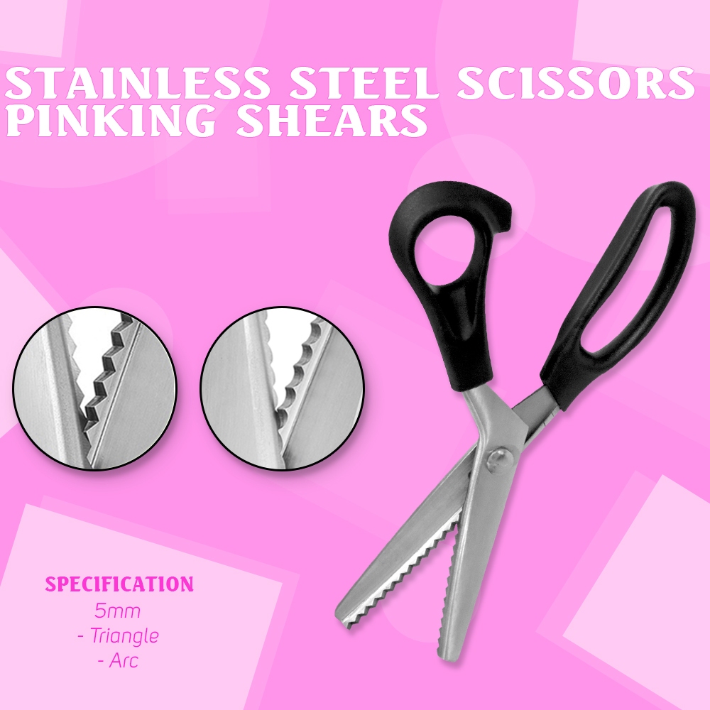 Stainless Steel Scissors Triangle/ARC Teeth 5mm | Shopee Philippines
