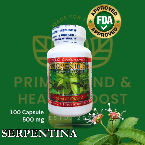 SERPENTINA CAPSULE (100Capsule/500mg) | Shopee Philippines