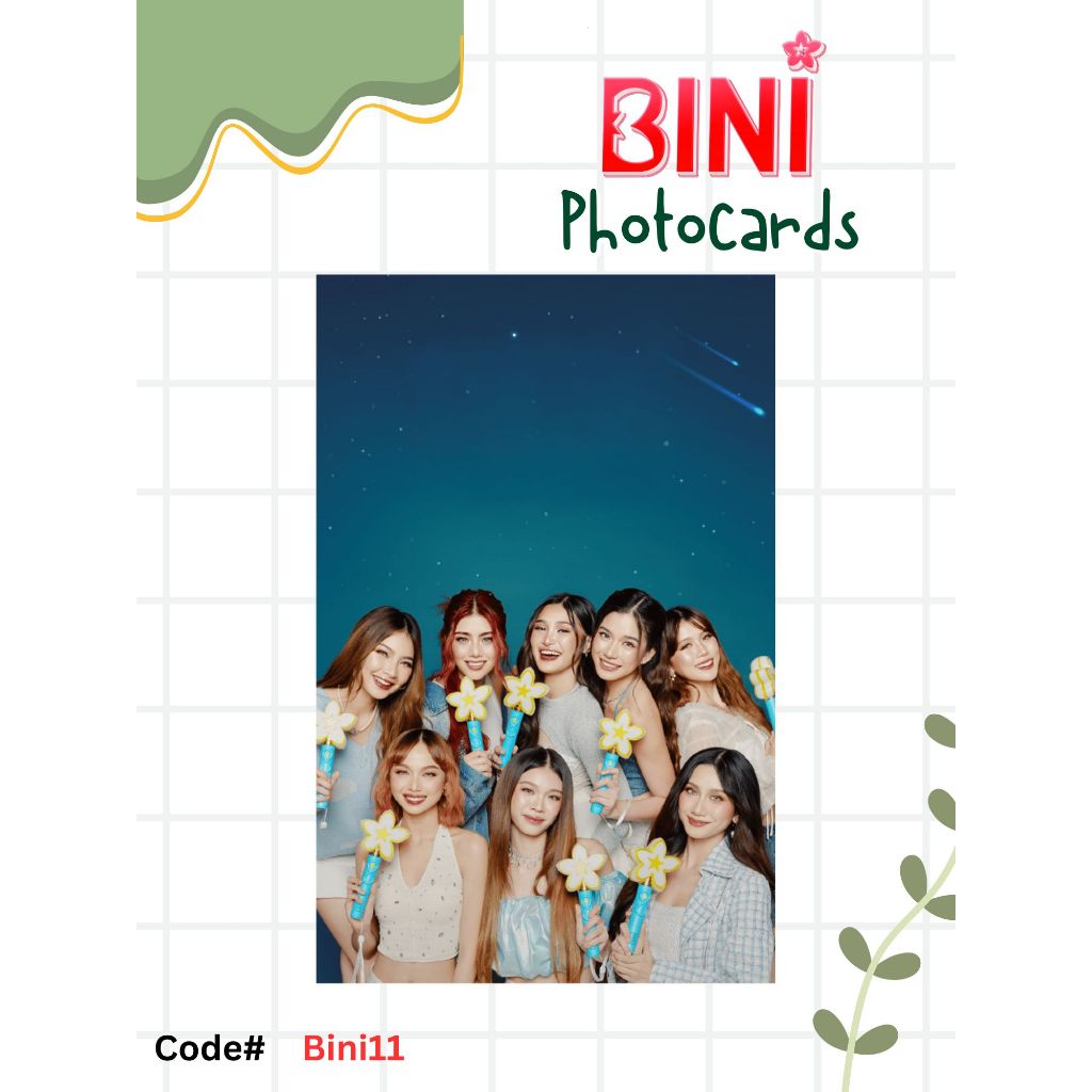 Bini Photocards Collection Light Stick (Fan Made) | Shopee Philippines