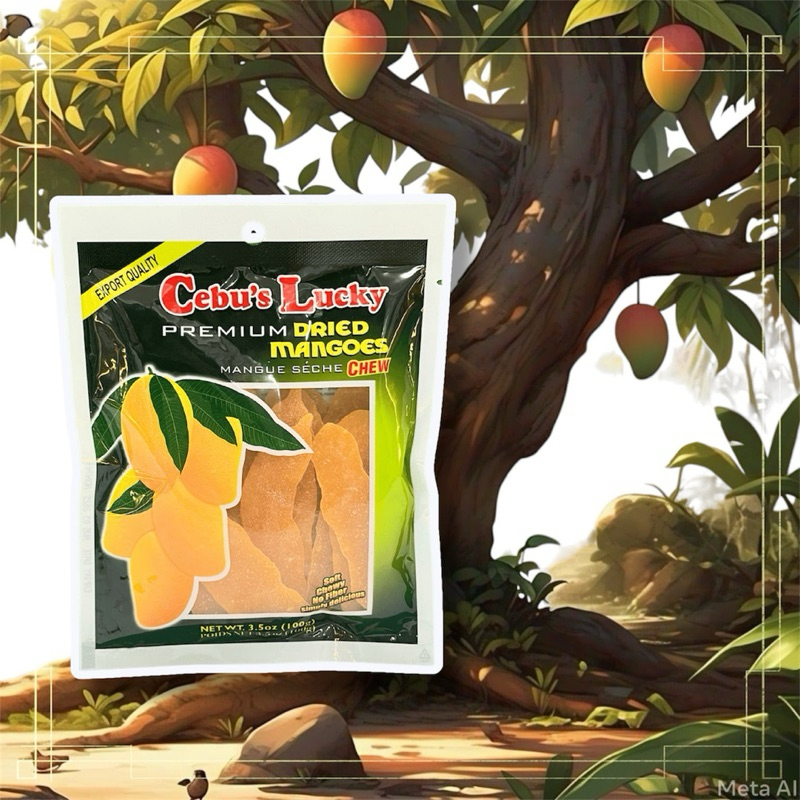 Cebu’s Lucky Dried Mangoes Chewy & La2pu Dried Fruits 100g | Shopee ...