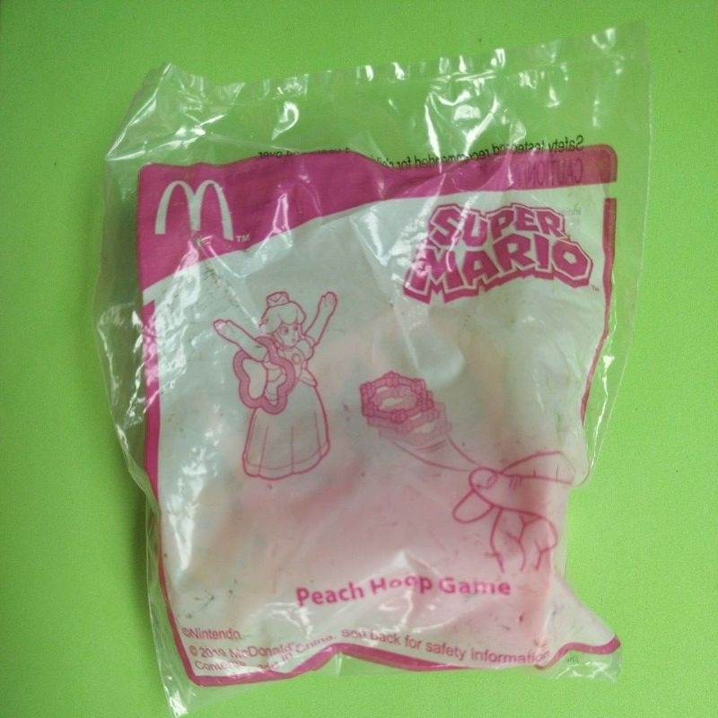 McDonald's McDo Happy Meal Toy - Super Mario Peach Hoop Game (Sealed ...