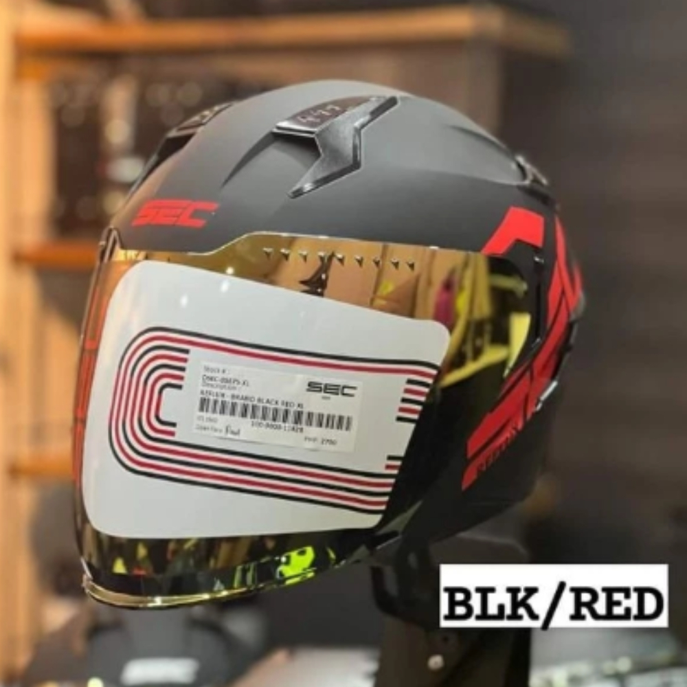ORIGINAL SEC REFLUX HELMET BLACK RED | Shopee Philippines