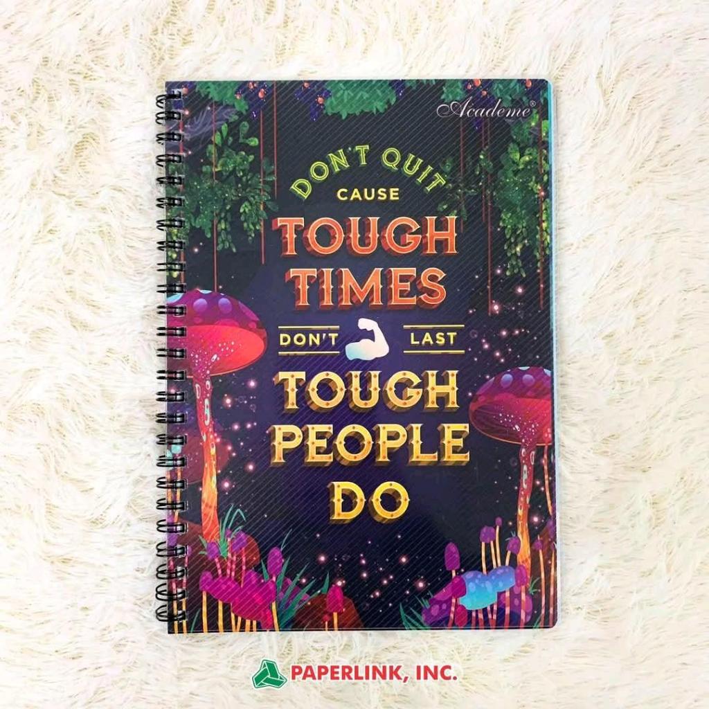 1 PC ACADEME NOTEBOOK WITH SPRING, 80 LEAVES/ RANDOM DESIGN, SOLD PER ...