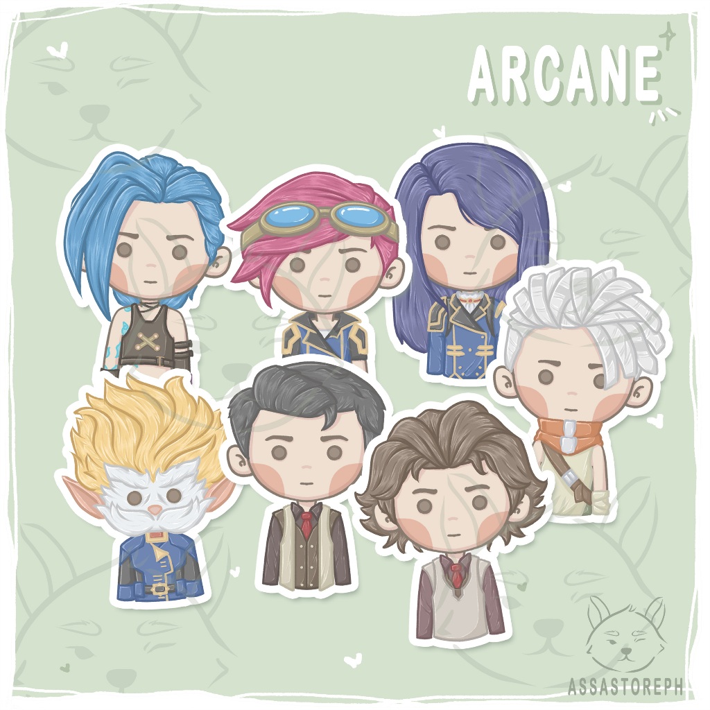 ARCANE Cute Sticker Art Print Fanart | Assastoreph | Shopee Philippines