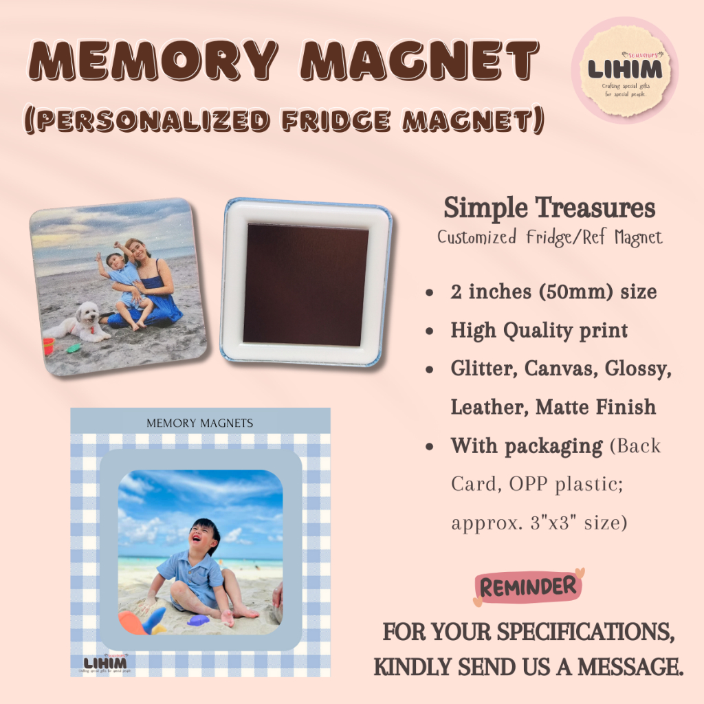 Memory Magnets/Fridge Magnets (50mm size) | Shopee Philippines