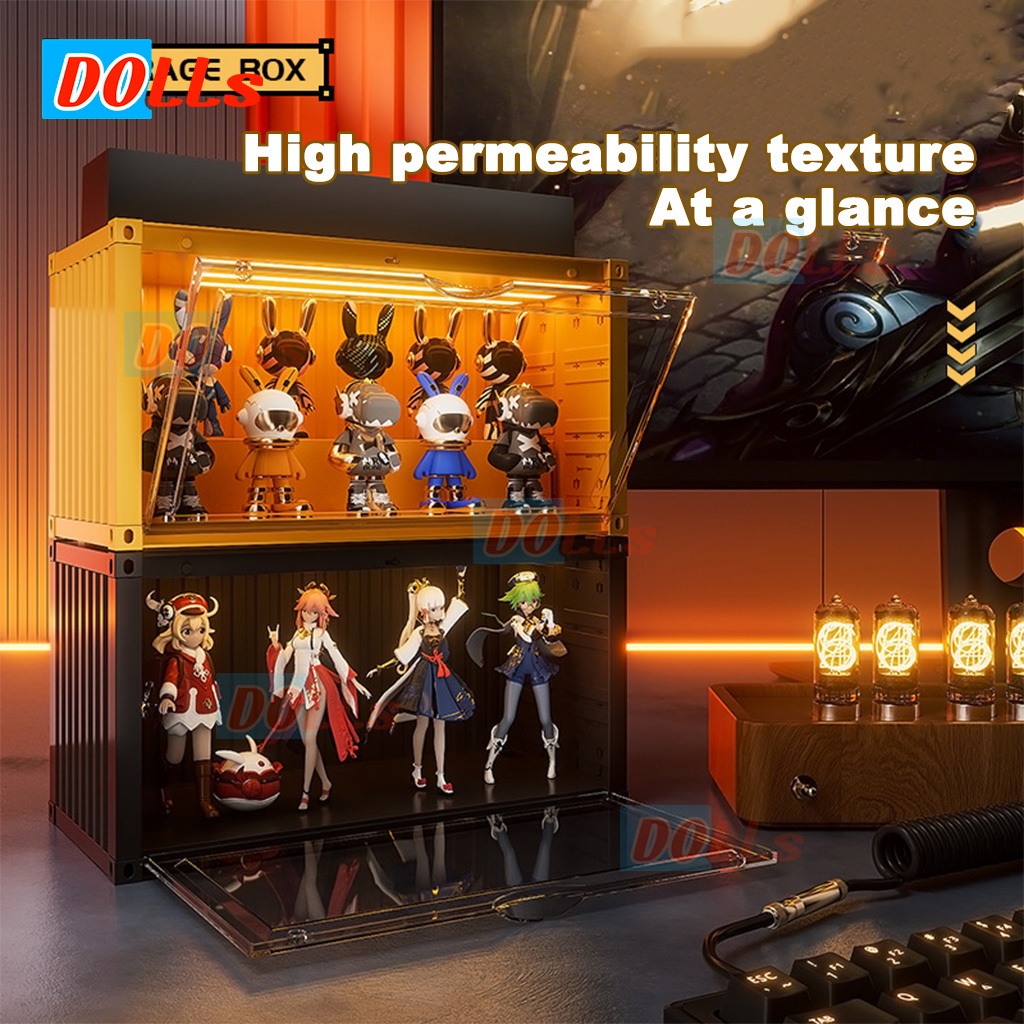 Magnetic Container Box Design Acrylic Display Case Storage Organizer ...