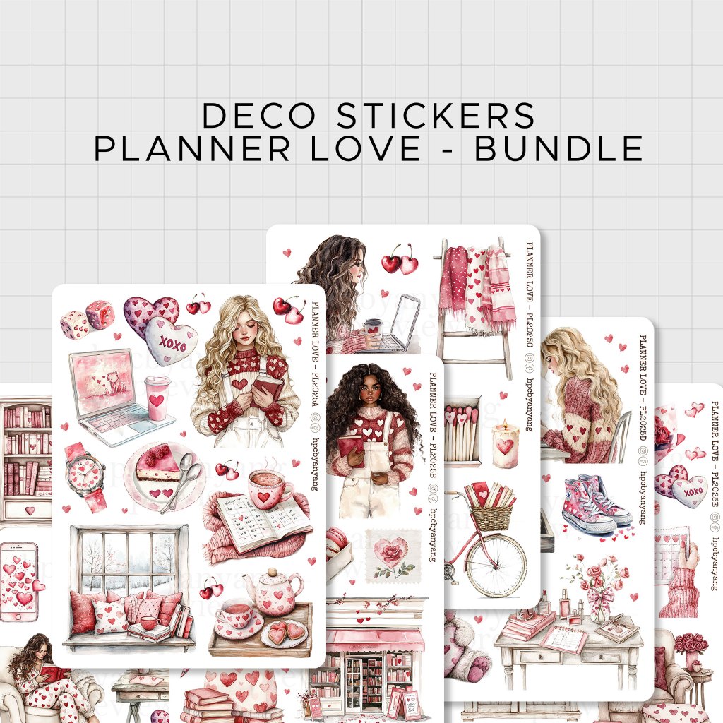 Deco Stickers: Planner Love 2025 | Bundled | Stickers for your planners ...