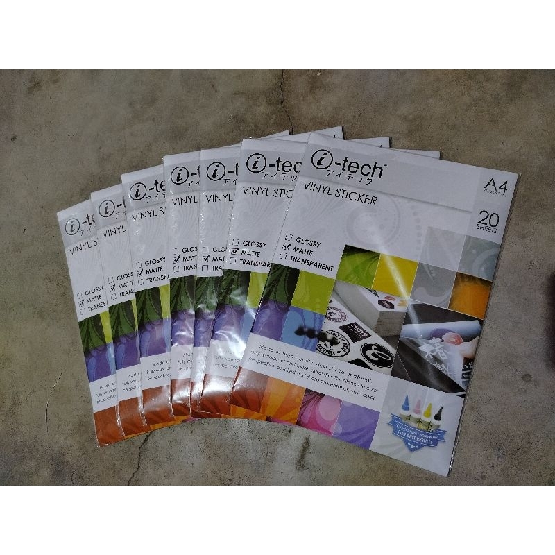 I-tech Vinyl Sticker A4 A3 & Cuyi Pet PVC for Roselle | Shopee Philippines