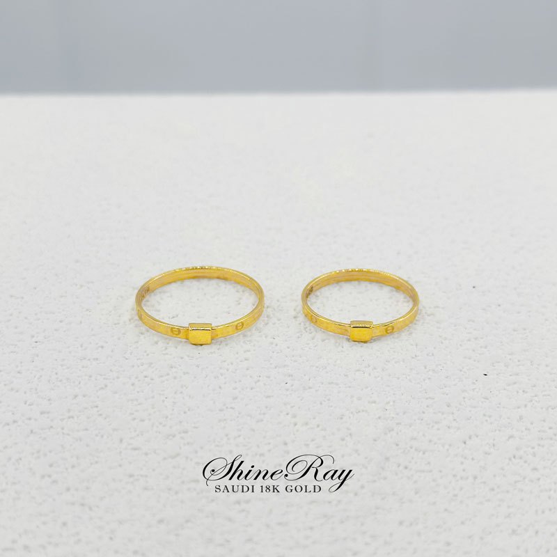 Saudi 18k Gold Eternal Bond Ring | Shopee Philippines