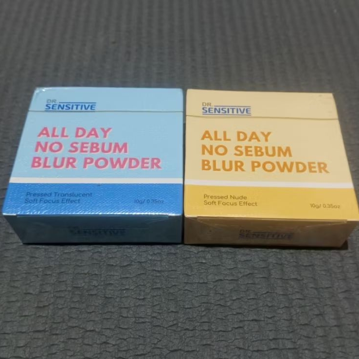 Dr. Sensitive All Day No Sebum Blur Pressed Powder (Translucent/Nude ...