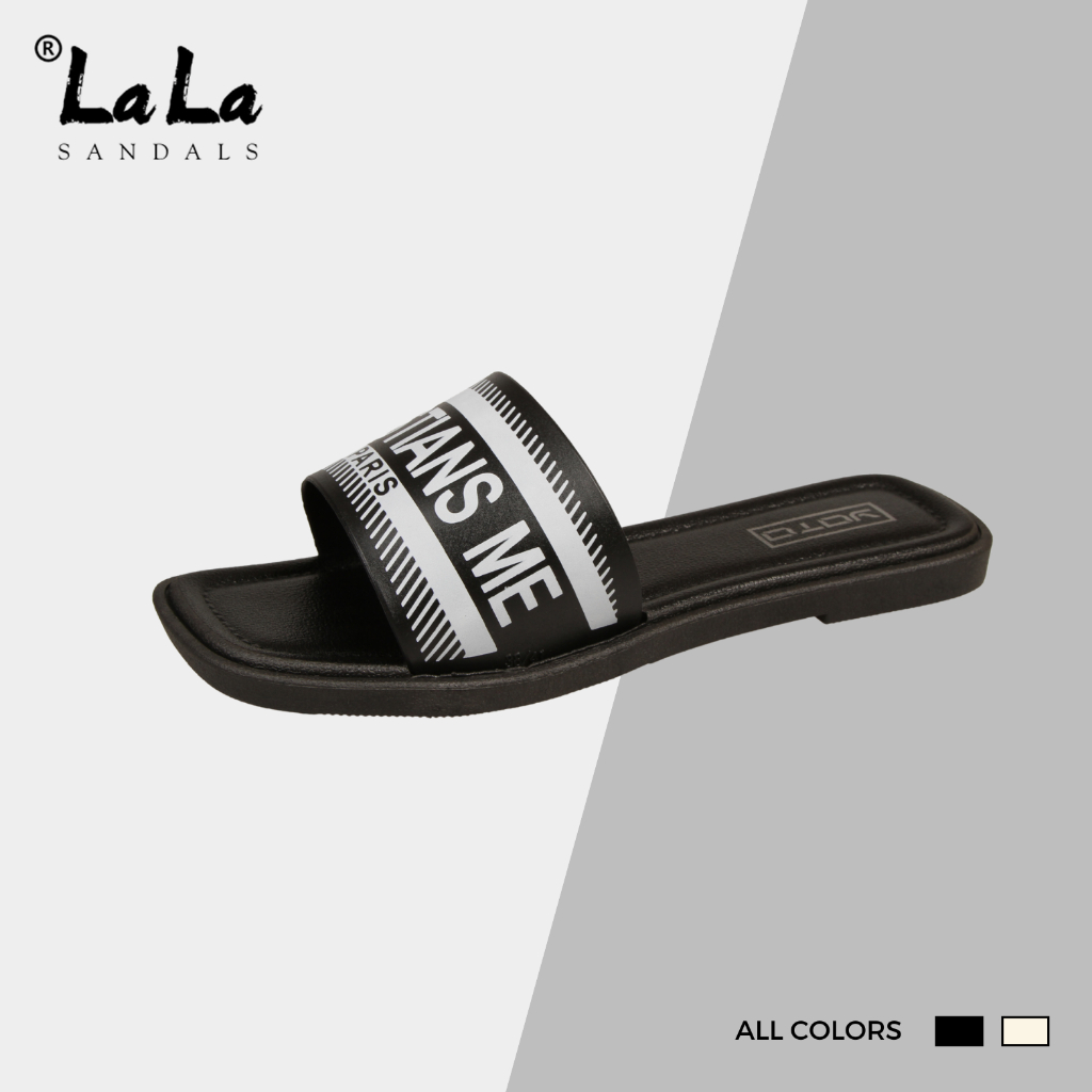 LALA Flat Tsinelas Elegant Design Outdoor Pambahay Flip flops Light ...