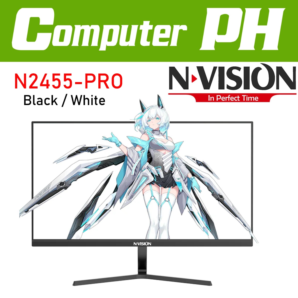Nvision N2455PRO-B/N2455PRO-W 24 Inch Ips Monitor 100Hz Framless Flat ...