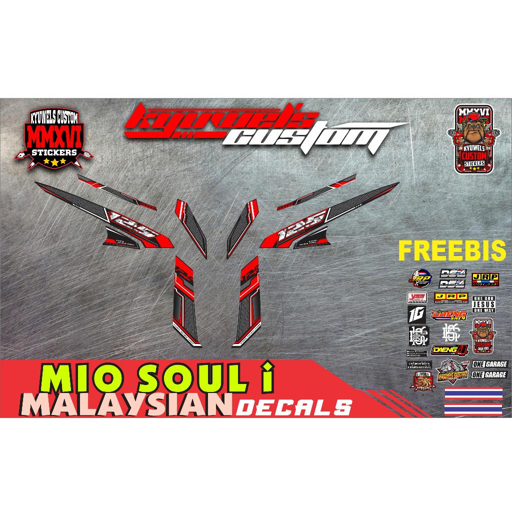MIO SOUL i MALAYSIAN DECAL STICKER | Shopee Philippines