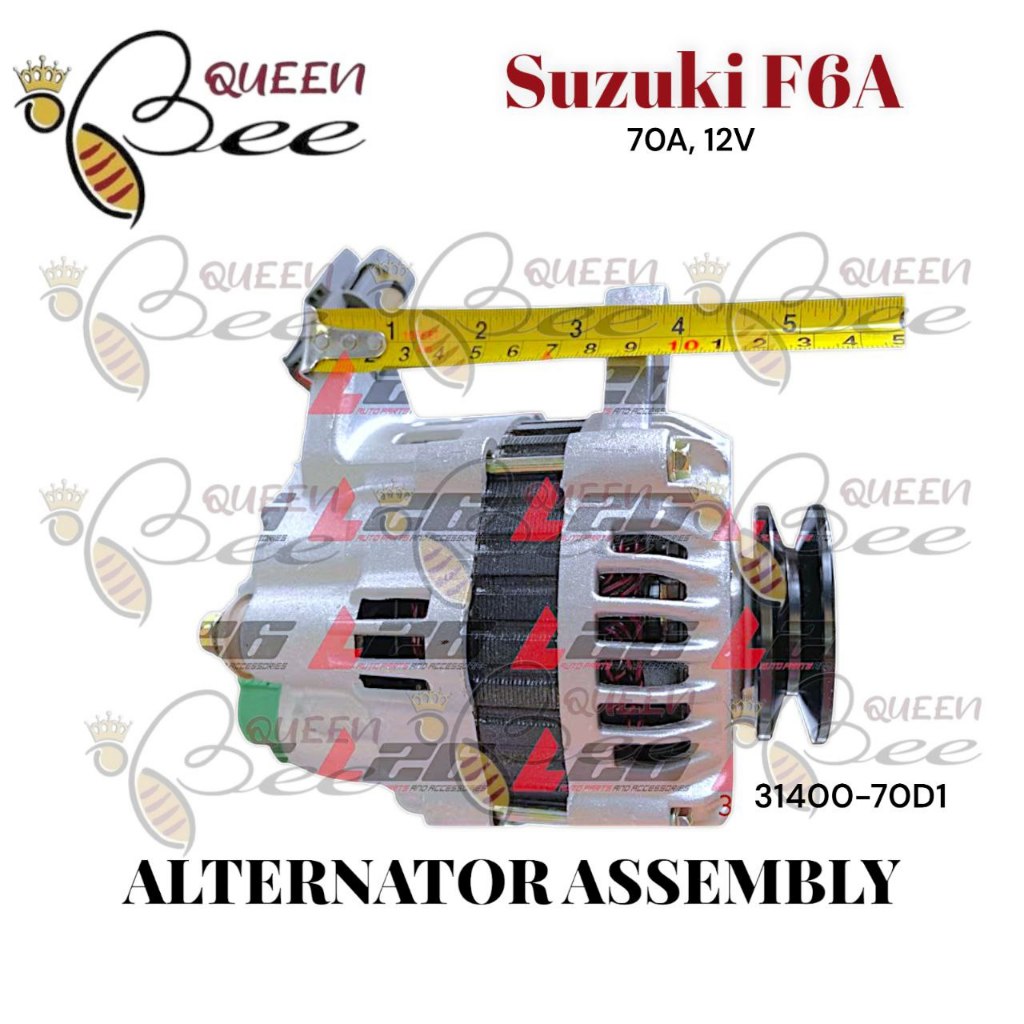 Suzuki F6A/F5A Alternator Assembly 60A 12v 31400-70D1 Single Pulley w/o ...