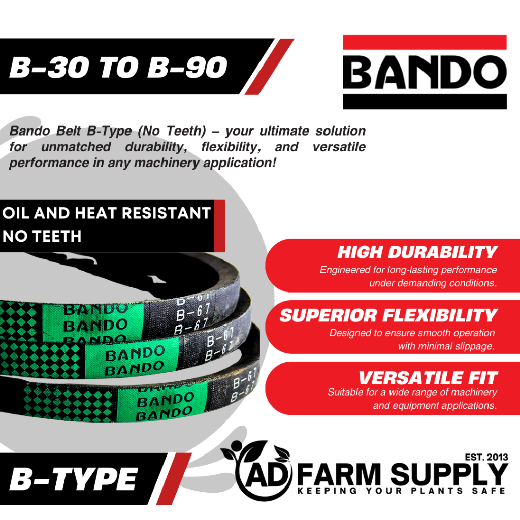 Bando Fan Belt B-Type B-55 to B-80 | Heavy Duty Engine & Water Pump V-Belt | Original Japan ...