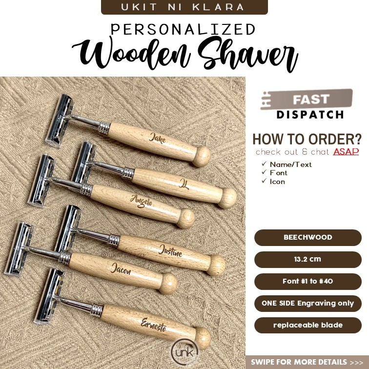 UNK - Wooden Shaver - Personalized | ukit ni klara | customized | laser ...