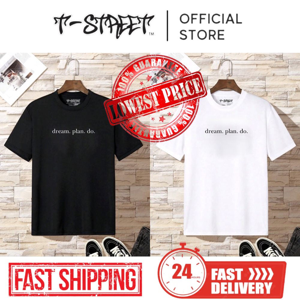 MOTIVATIONAL QUOTES DREAM PLAN DO AESTHETIC STATEMENT TSHIRT (UNISEX ...