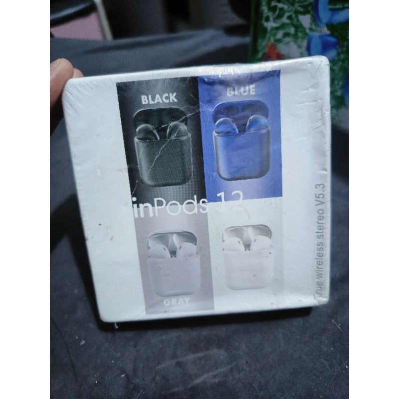 inPODS 12 BLACK color wireless headphones | Shopee Philippines