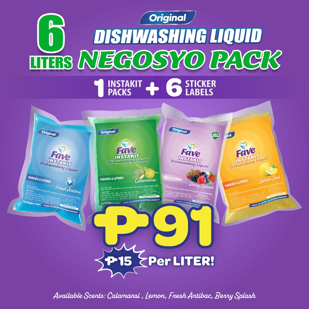 FAVE ORIGINAL DISHWASHING Liquid, 2L - 18L YIELD, Household products ...