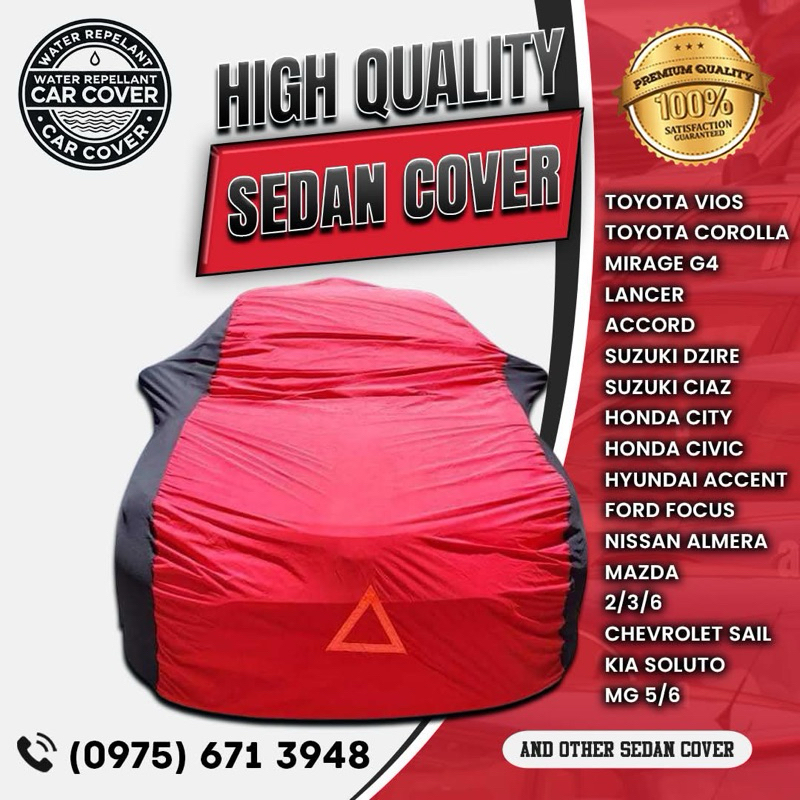 WATER PROOF - SEDAN COVER (VIOS, MIRAGE G4, HONDACITY, DZIRE, COROLLA ...