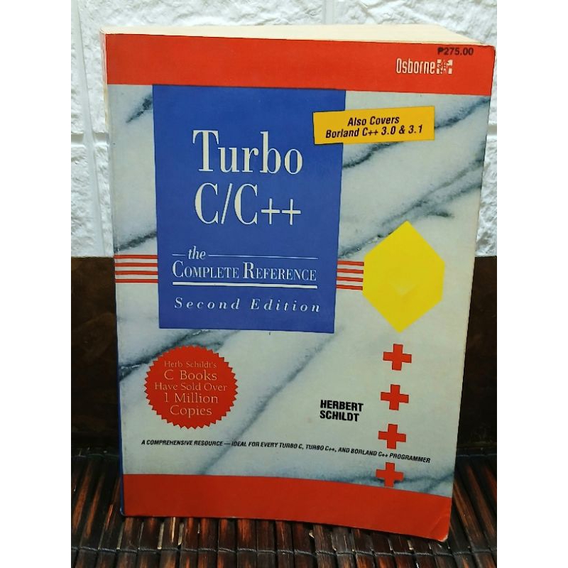 1992 TURBO C/C++ : THE COMPLETE REFERENCE SECOND EDITION COMPUTER PROGRAMMING BOOK BY H. SCHILDT ...