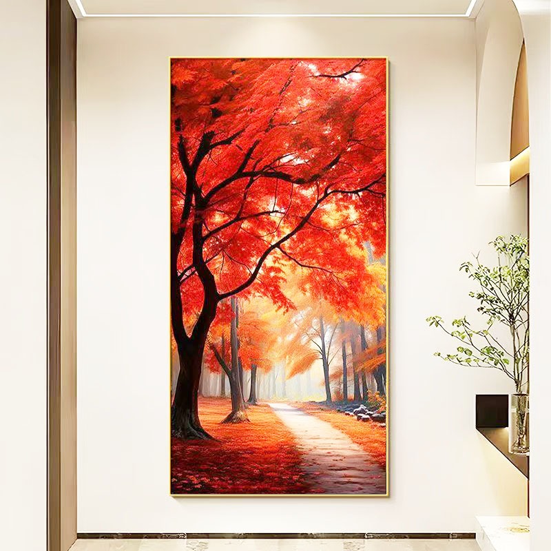 European style murals modern minimalist murals living room corridor ...