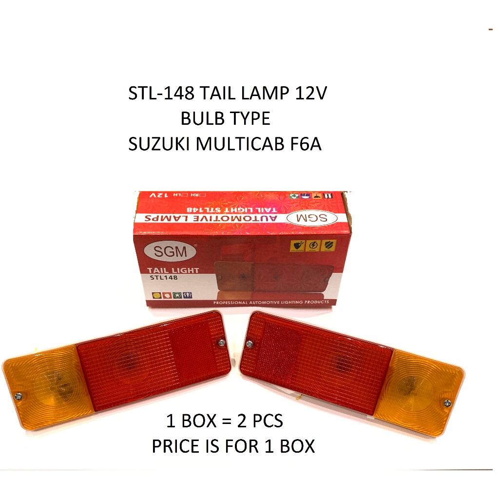 TAIL LIGHT STL-148 Suzuki F6A Multicab BULB TYPE. 1 Box = 2 Pcs, PRICE ...